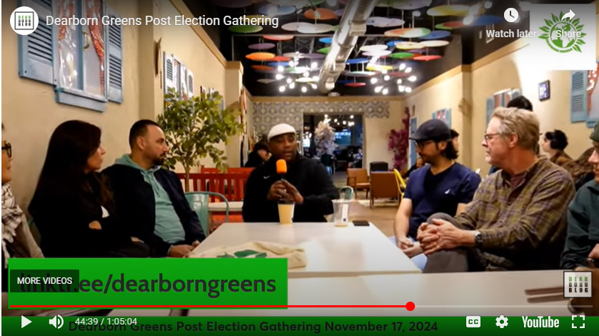 Dearborn Greens Post Election Gathering – Dearborn Blog