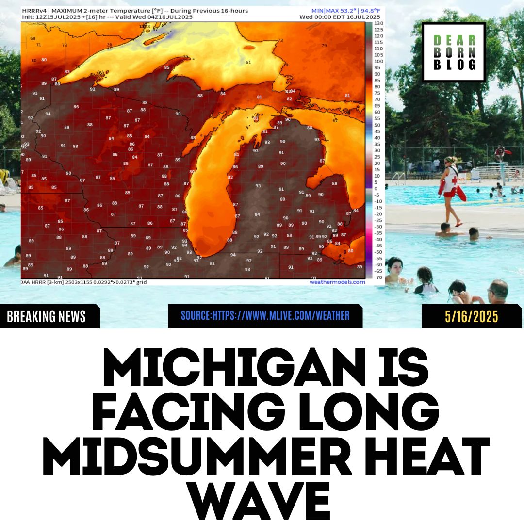 🌡️ Heatwave & Thunderstorms Target Dearborn – Stay Cool, Stay Safe! – Dearborn Blog